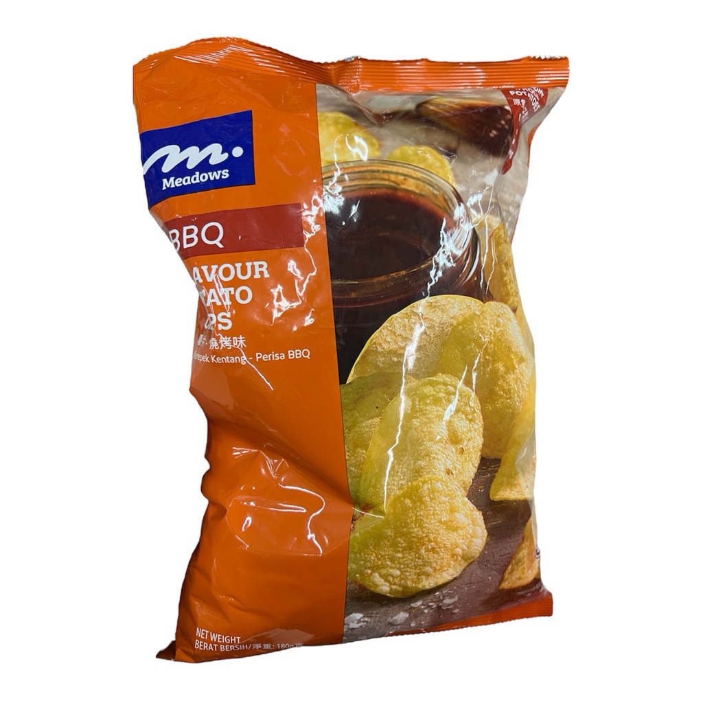 Meadows BBQ Flavour Potato Chips 180g | Shopee Philippines