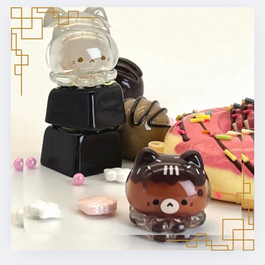 OCTOCAT Candy Party Mini Beans Figure 3CM Authentic STRAWBERRY MOUSETTA ...