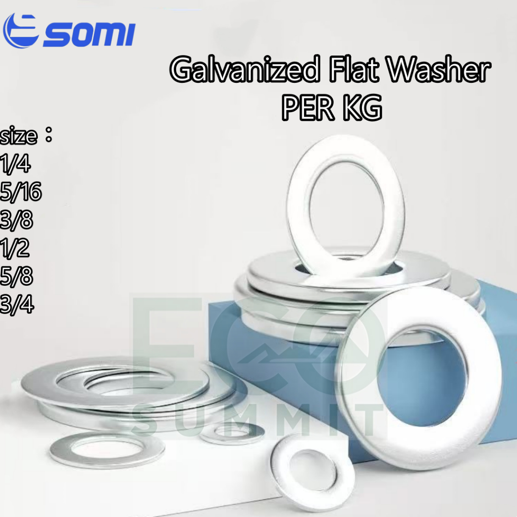 GI Flat Washer Galvanized 1/4'' -3/4'' Price Per Kilo | Shopee Philippines