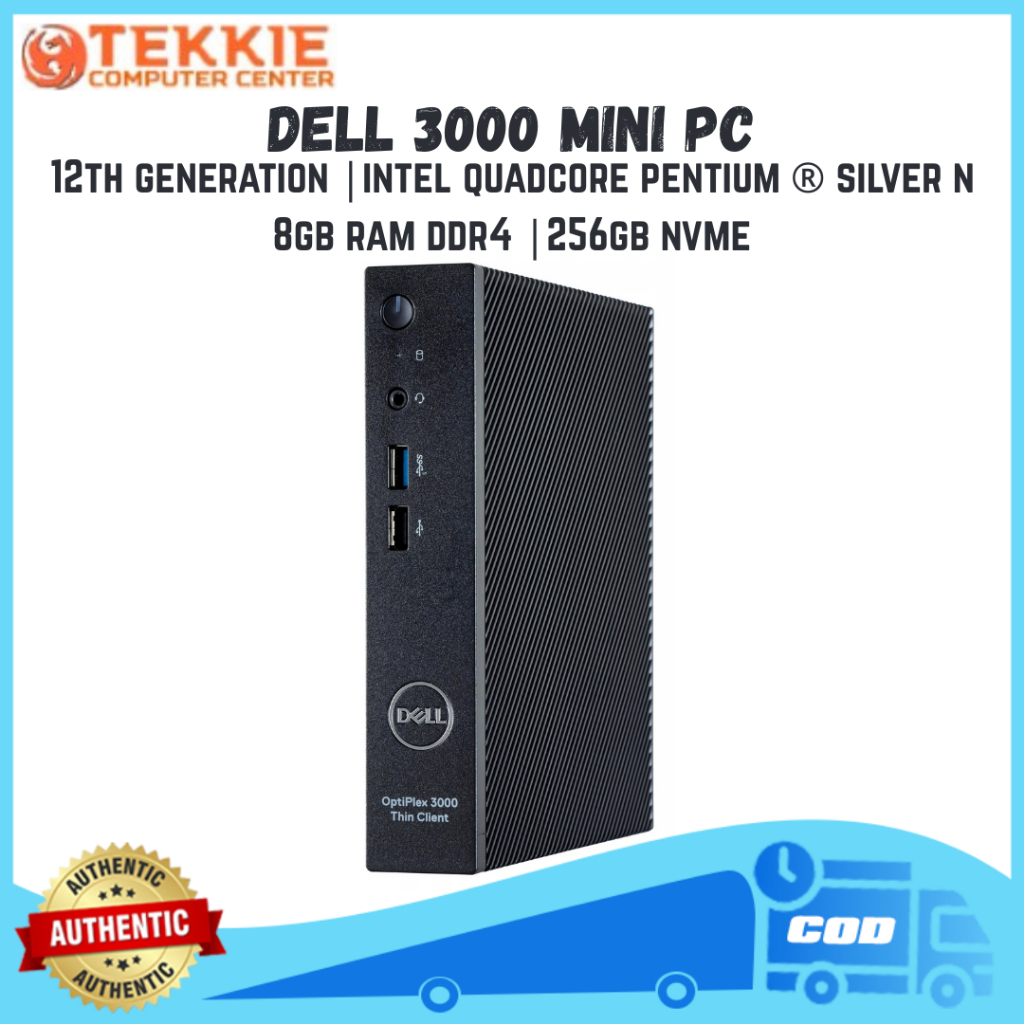 DELL 3000 MINI PC 12TH GEN |Intel® Pentium® Silver N6005 QUADCORE 8GB ...