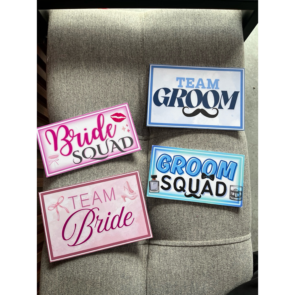 Sintraboard Photobooth Props per Piece Team Groom Team Bride | Shopee ...