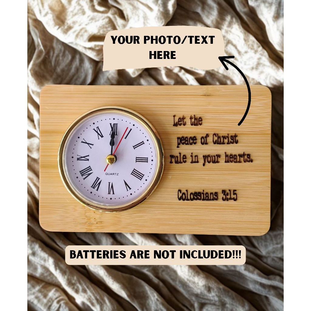 Personalized Customized Laser Engrave Wooden Digital Clock for ...