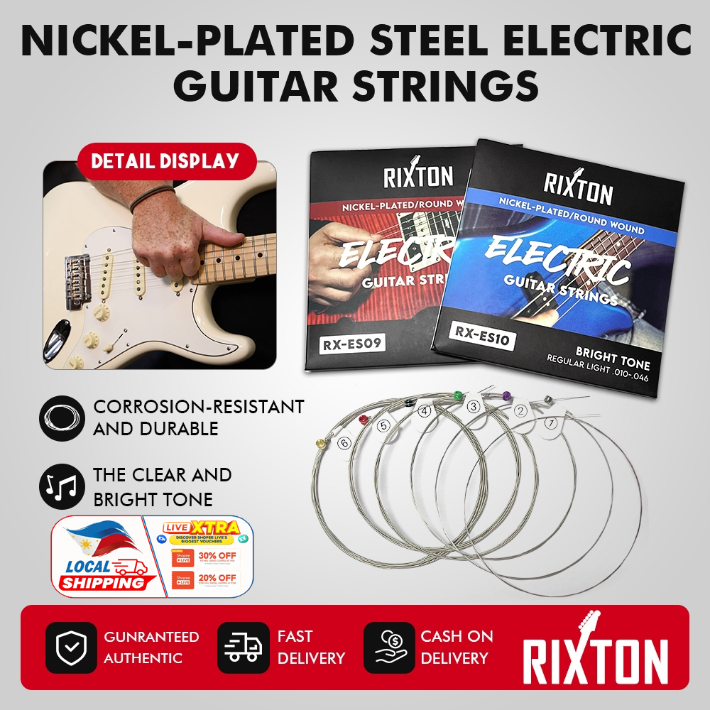 RIXTON Electric Guitar Strings Regular Top 10-46 Strings Suitable both ...