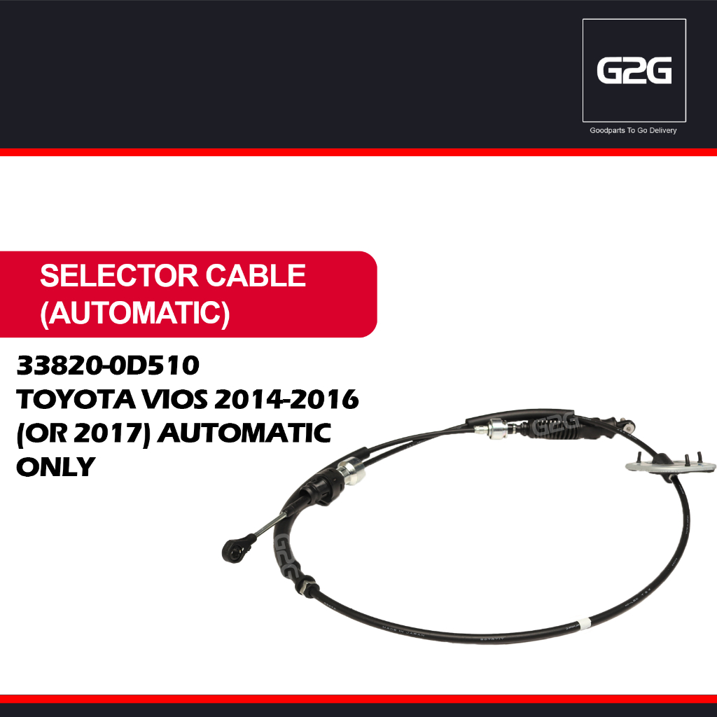 Selector Cable / Transmission Cable Nikko 33820-0D510 Toyota Vios 2014 ...