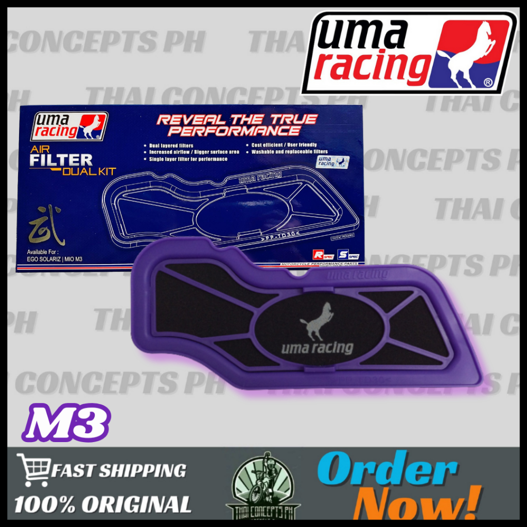 UMA Racing Air Filter Kit [ WASHABLE ] AVAILABLE ALL MOTOR | Shopee ...