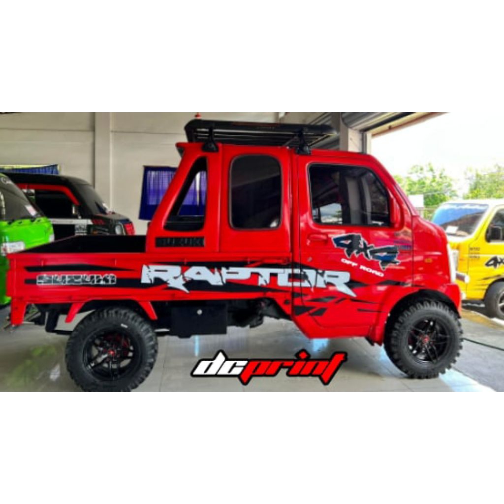 multicab cutout sticker set raptor design waterproof high quality ...