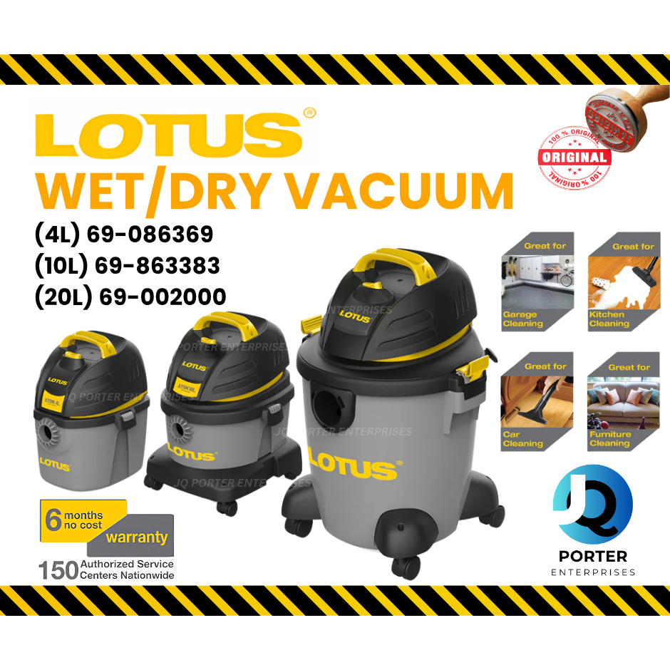 LOTUS Wet/Dry Vacuum Cleaner 4L/10L/20L (ATOM - 69-086369 | 69-863383 ...