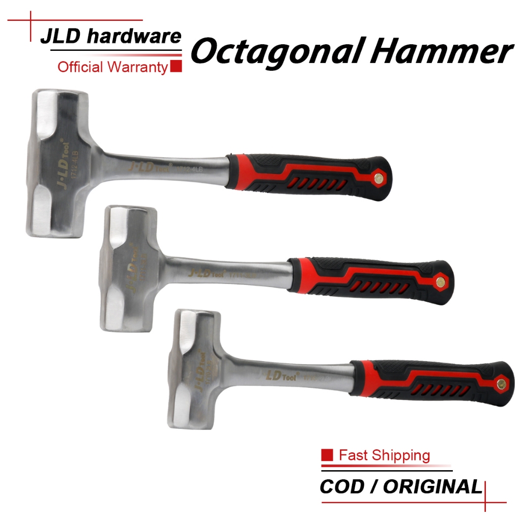 JLD Heavy Octagonal Hammer Professional Steel Design for Demolition ...
