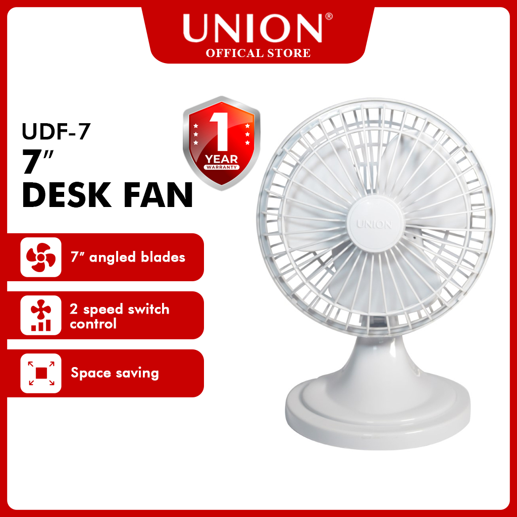 Union UDF-7 7-inches Mini Desk Fan | Shopee Philippines