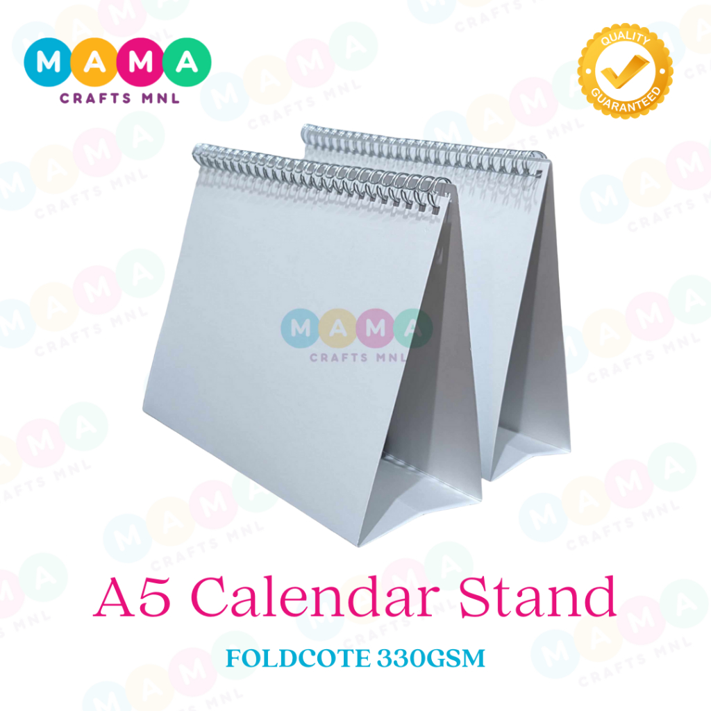 CALENDAR STAND SOLID FOLDCOTE A5 (half of A4 paper size) 330 gsm with ...