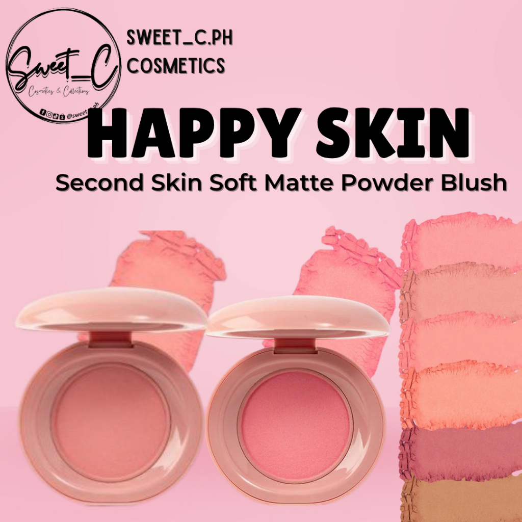 Happy Skin Second Skin Soft Matte Powder Blush | Shopee Philippines