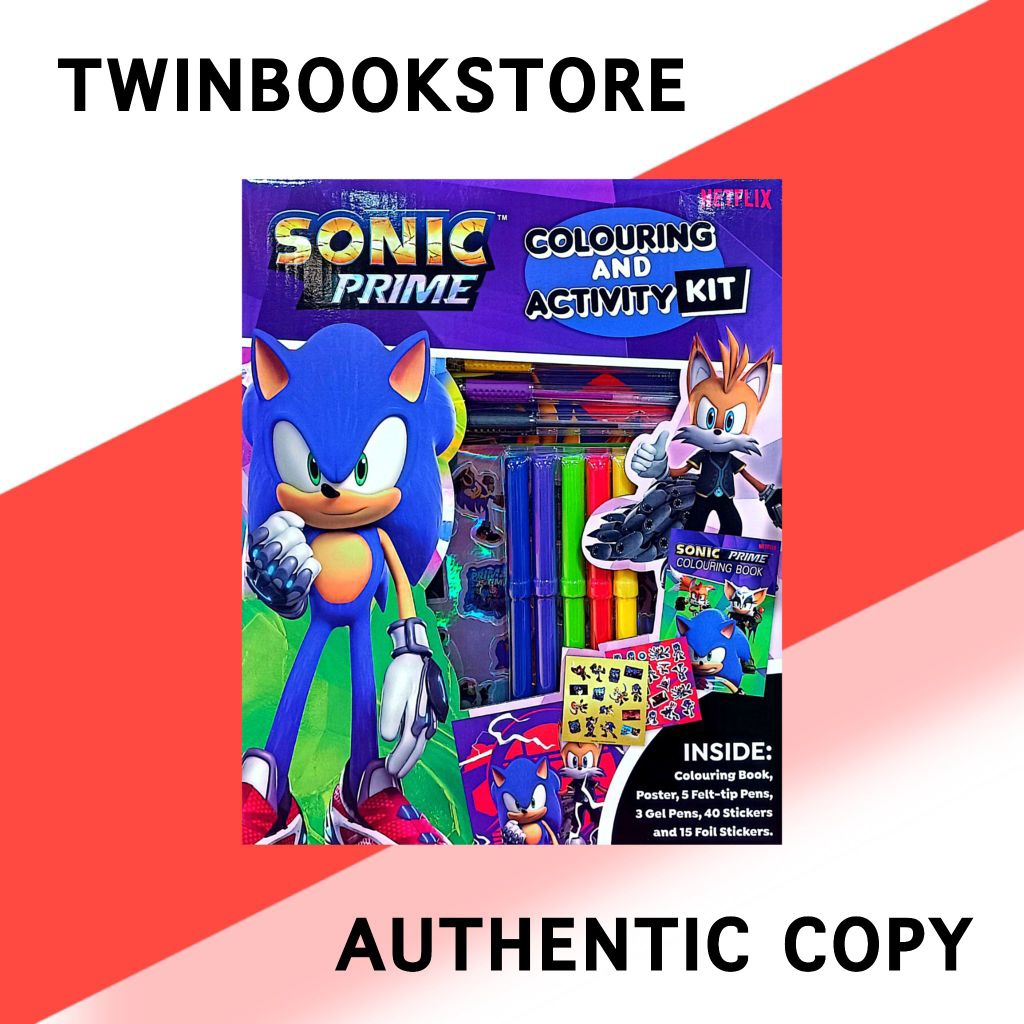 SONIC PRIME COLOURING AND ACTIVITY KIT | Shopee Philippines