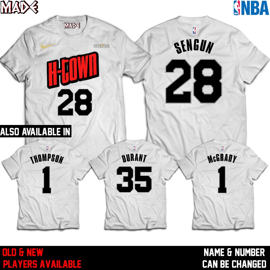 HOU R o c k e t s - Sengun Durant Thompson Olajuwon McGrady Yao Ming ...