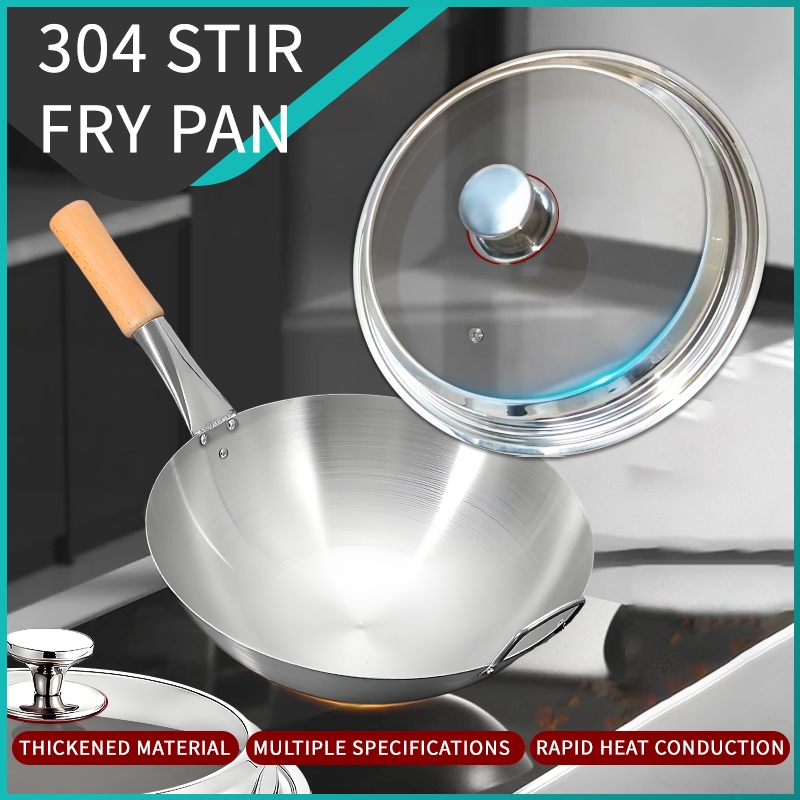 Iron pan frying pan, uncoated gas stove, specialized household frying ...