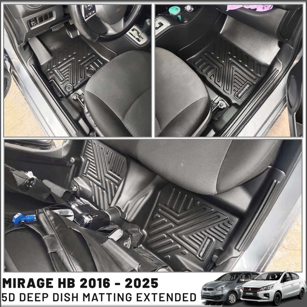 MITSUBISHI MIRAGE HATCHBACK 2016 - 2026 DEEPDISH MATTING (2016 2017 ...