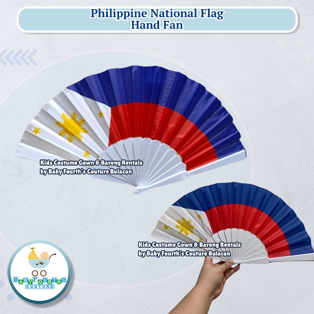 BFCM Buwan ng Wika Philippine National Flag Souvenir Hand Fan Abaniko ...