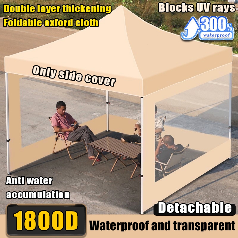 tent side cover transparent 2x2 2x3 3x3m tent cover waterproof ...