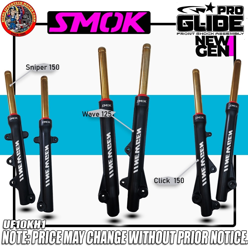 SMOK FRONT FORK ASSY L/R GOLD PRO GLIDE NEWGEN (UF10KH1) | Shopee ...