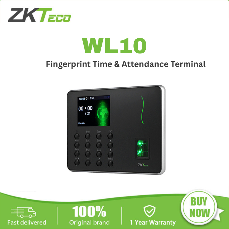 ZKTeco Fingerprint Time Attendance Machine Time Clock Time Recorder WL10 (NO APP) | Shopee ...