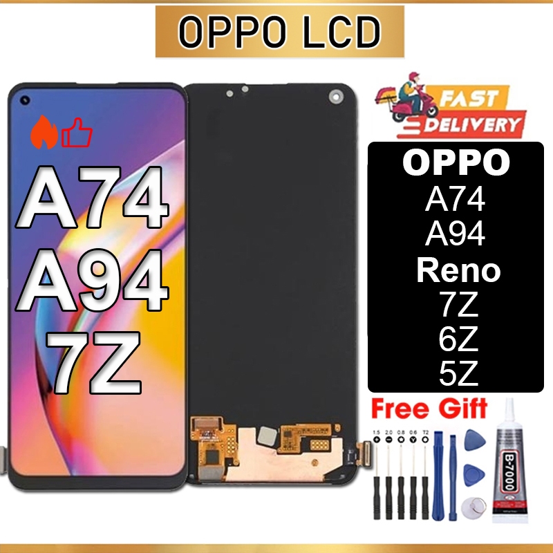 A94 OPPO lcd Original A74 4G LCD Reno 6z 5g lcd original Reno 5Z LCD 7Z Reno 5F LCD Reno 5 lite ...