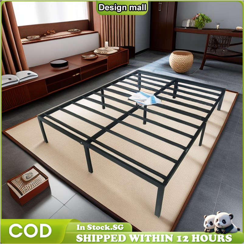 Iron bed frame Heavy Duty metal Single/Queen size/King size bed frame ...