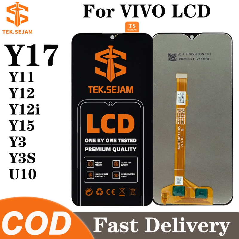 TEK.SEJAM Original LCD For VIVO Y17/Y11/Y12/Y15/U10/U3X/Y3/Y3S Display screen Assembly ...