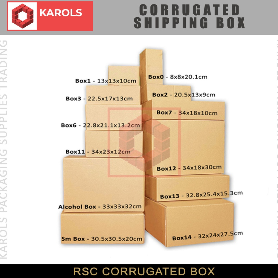 5PCS | Bigger Size Carton box corrugated cardboard box packaging Kraft ...