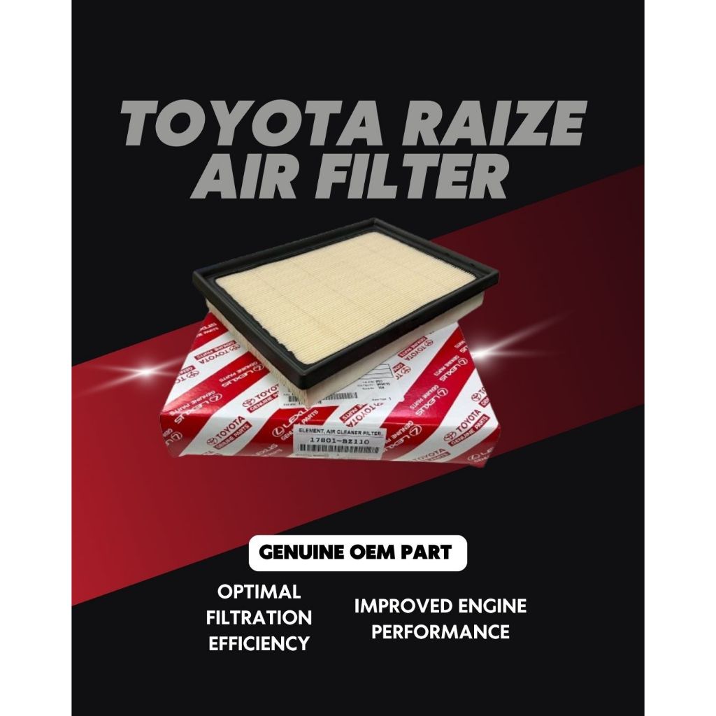 Engine Air Filter for Toyota Raize (17801-BZ110) | Shopee Philippines