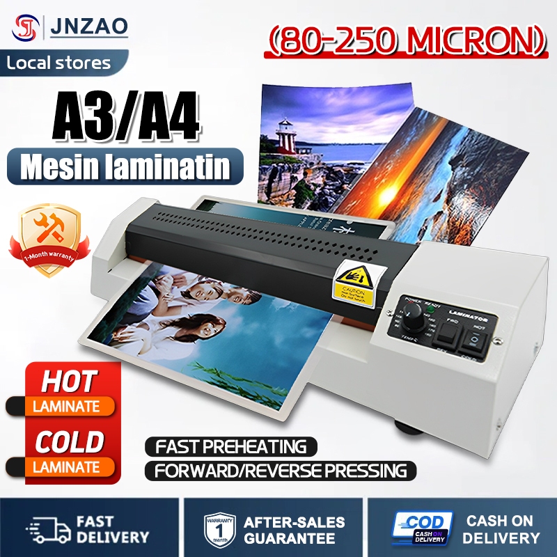 Laminator Machine A3/A4 Size Laminator [Hot&Cold Reverse] Laminating ...