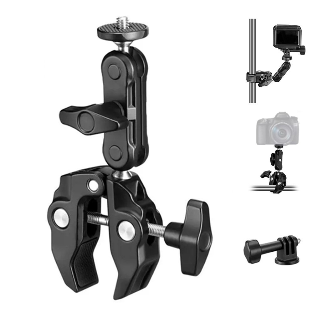 Multi-functional Super Clamp Magic Arm Clamp Mount 360° Rotation ...