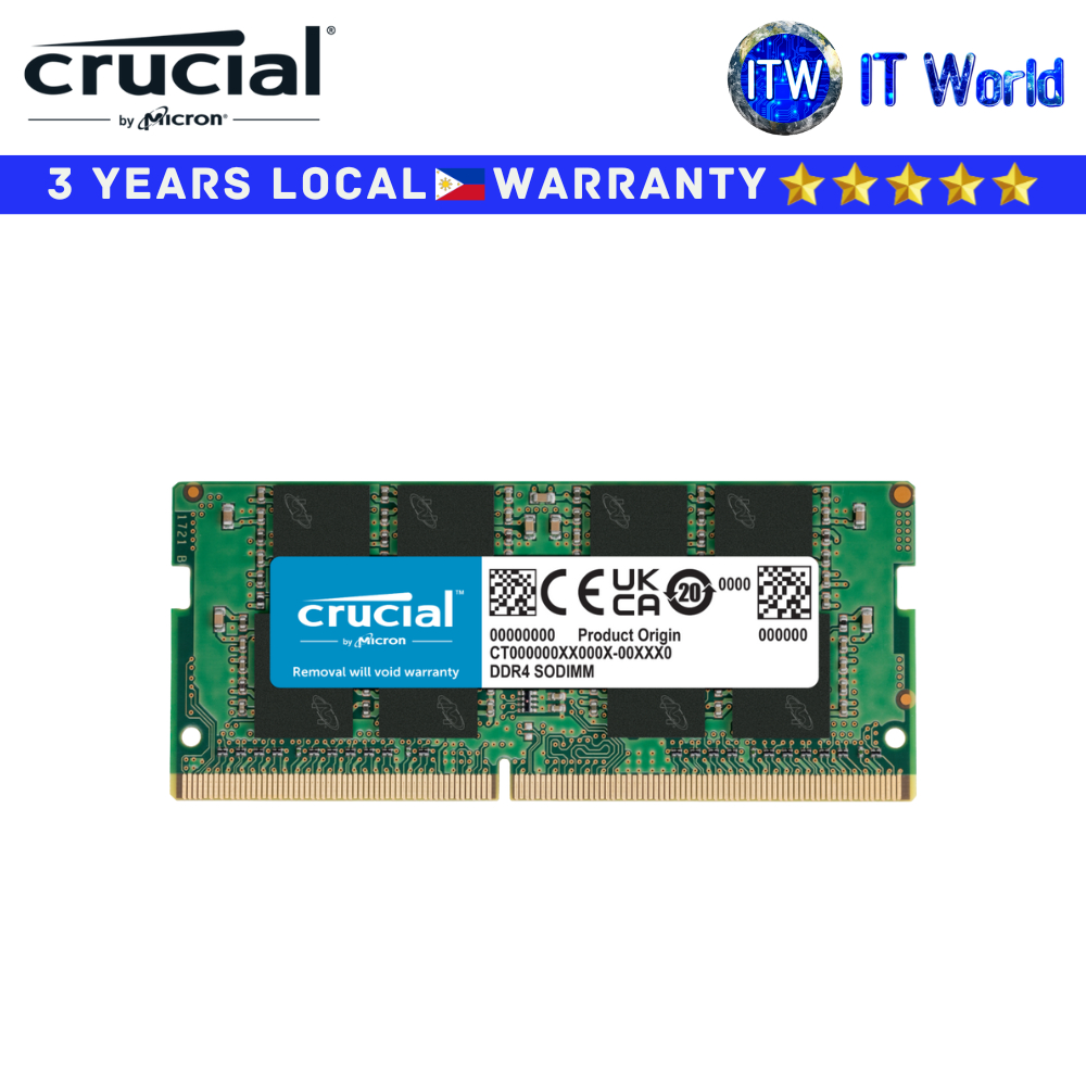 Crucial 16GB (1x16GB) DDR4 3200MHz SODIMM High Speed Laptop Memory ...