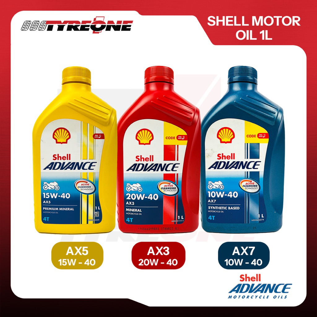SHELL ADVANCE OIL AX3 AX5 AX7 1L | Shopee Philippines