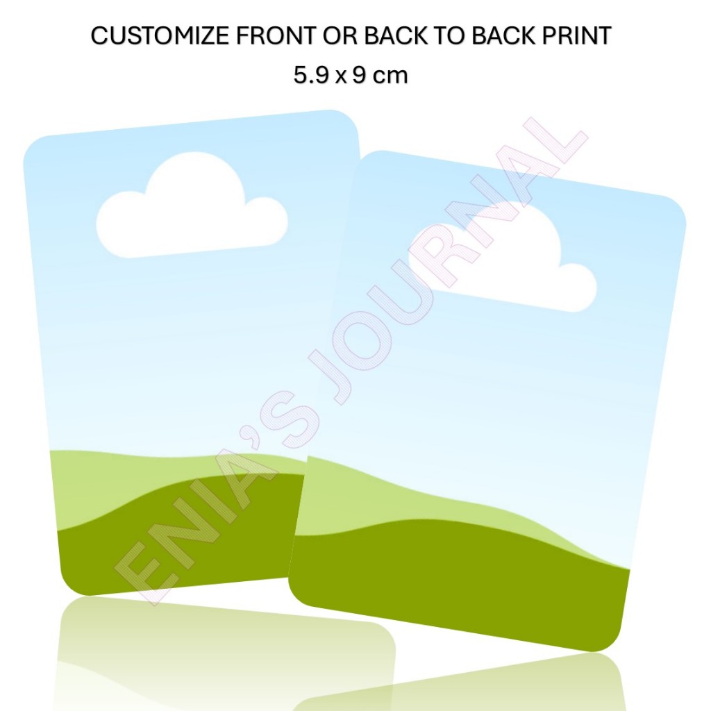 9pcs Customize Front or Back to back prints glossy 300gsm | Shopee ...