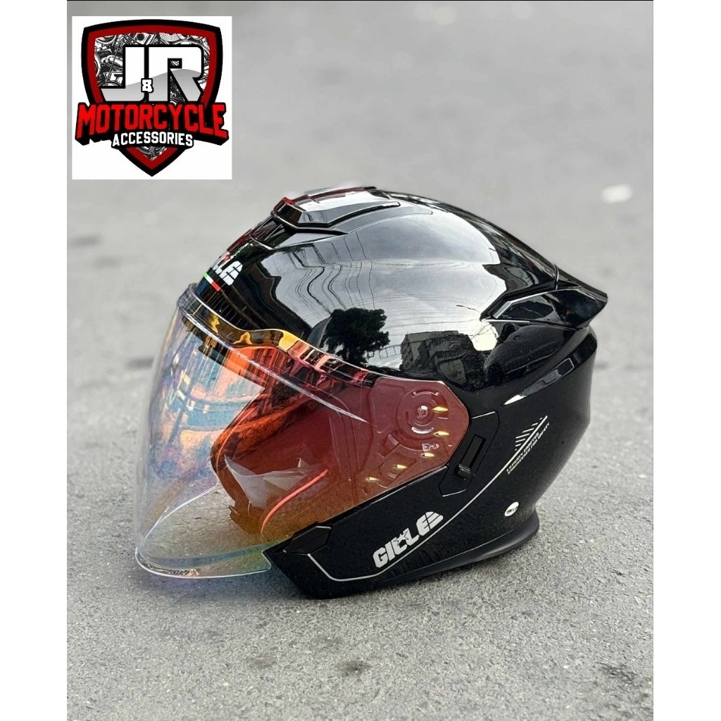 GILLE VISAGE HALF FACE DUAL VISOR DAY AND NIGHT VISOR | Shopee Philippines