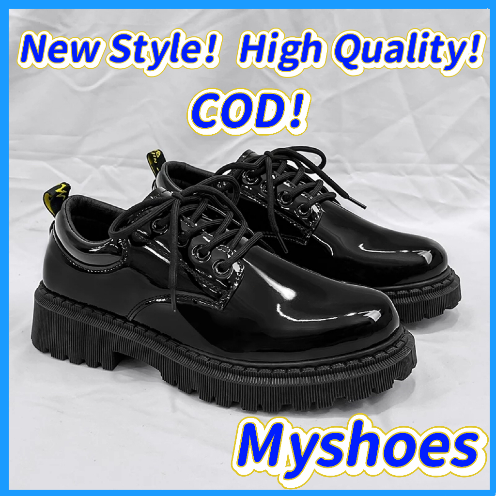 【High-quility】Low Top British Style Black Leather Men'sShoes Oxfords ...
