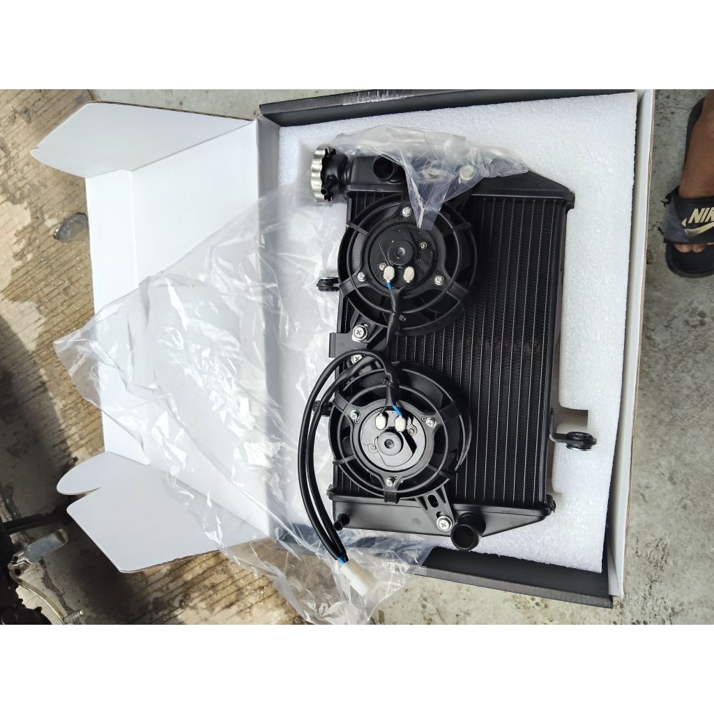 Radiator over size Leo dual Fan sniper 155/150 | Shopee Philippines