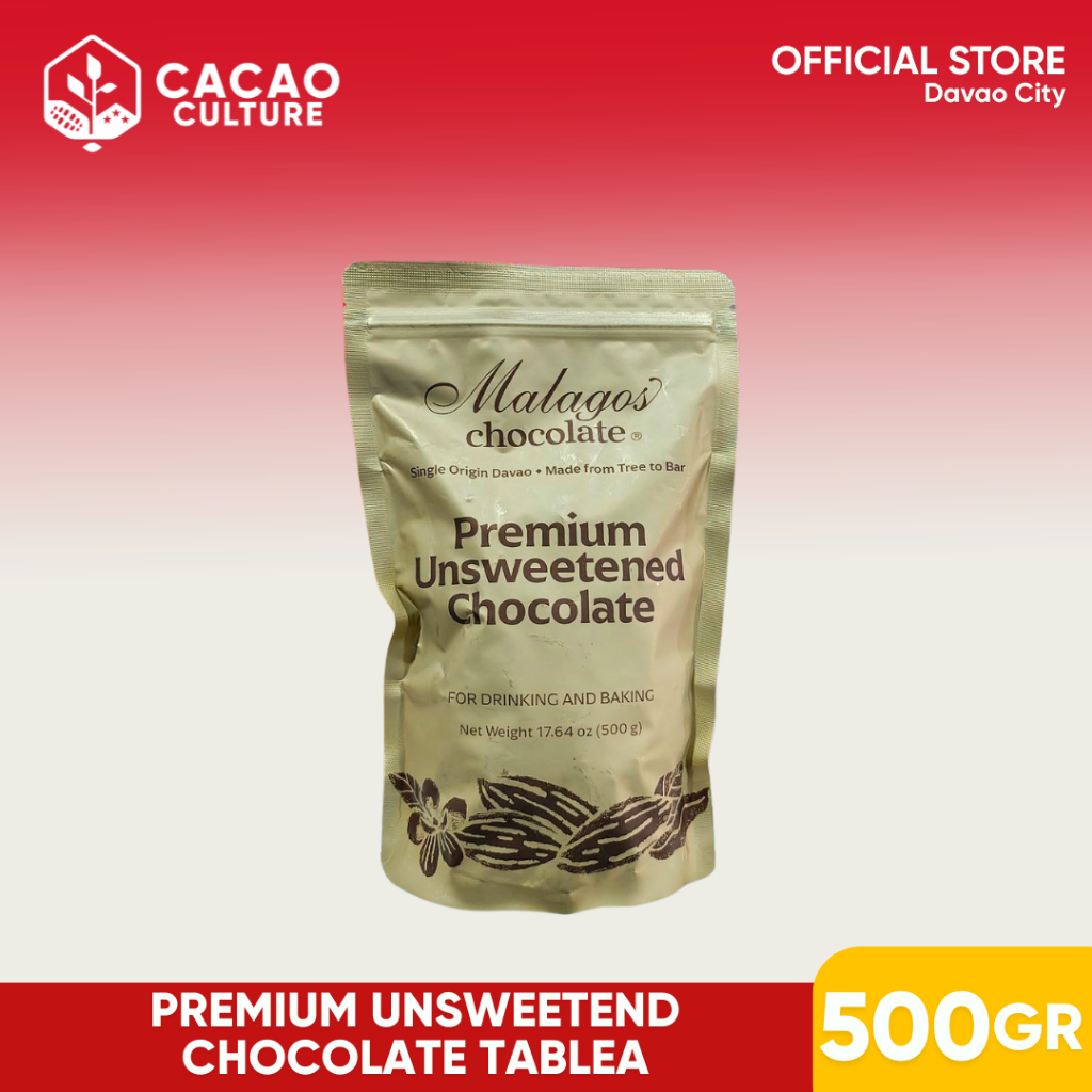 Cacao Culture |Malagos -Pure Tablea Chocolate 500g - 100% Pure ...