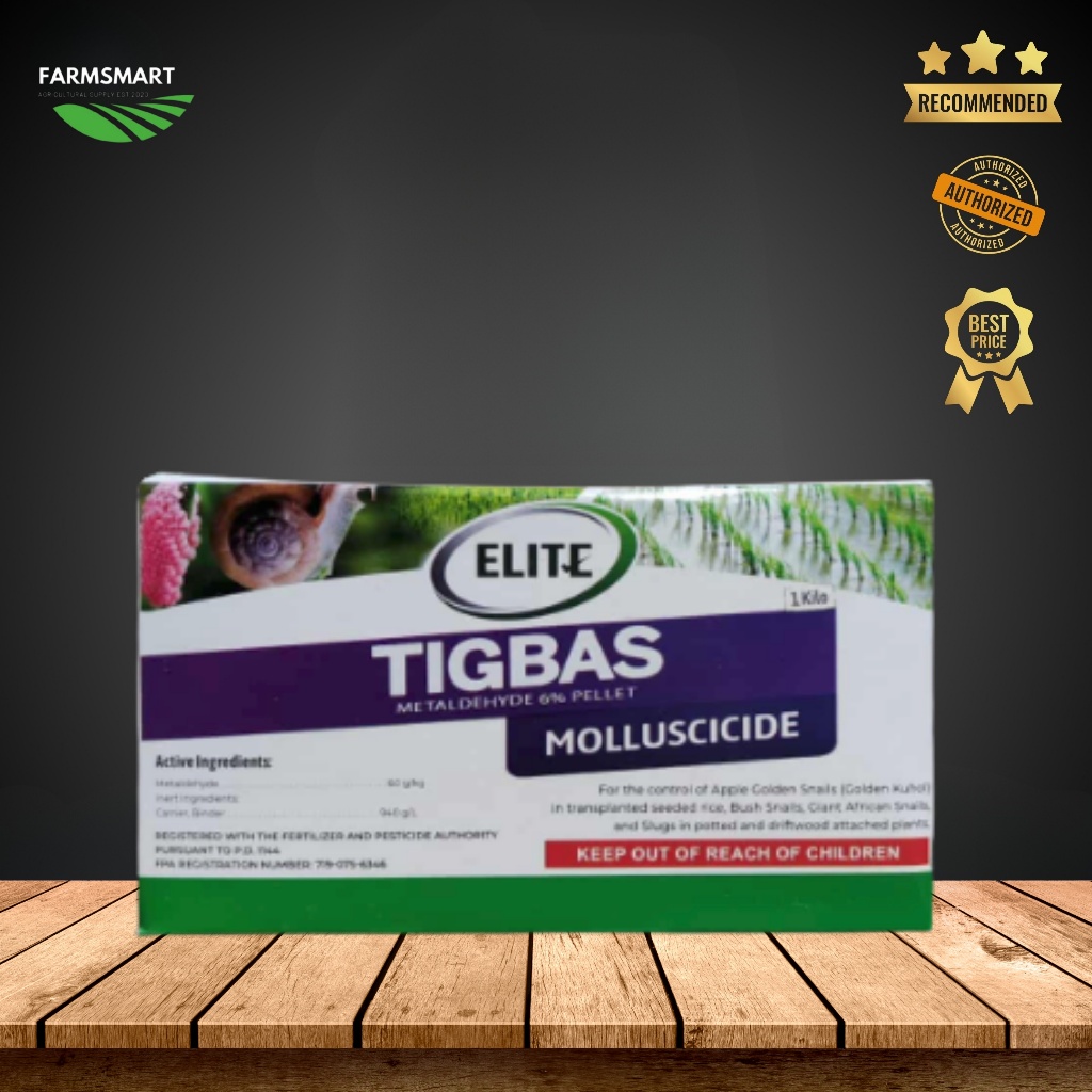 ELITE Tigbas Molluscide 1kg - Control Golden Kuhol in Transplanted ...