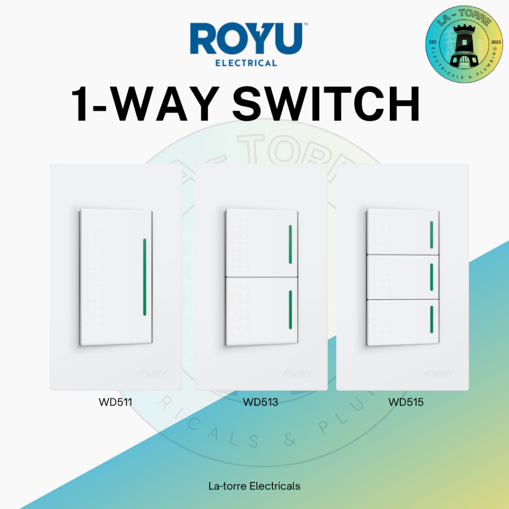 ROYU WIDE SERIES 1-WAY SWITCH WITH REFLECTOR | Shopee Philippines