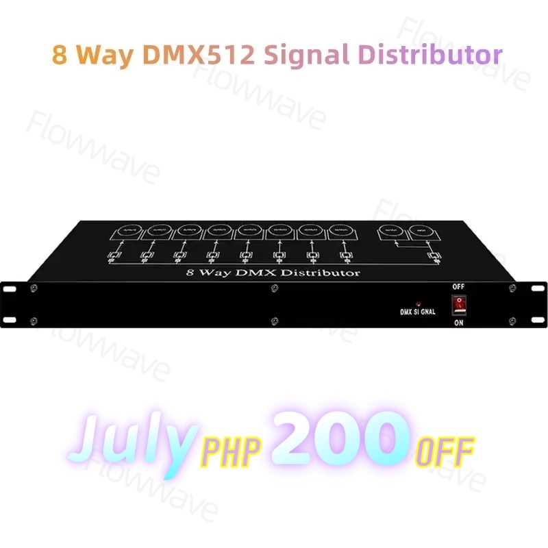 Flowwave Disco Light DMX512 Signal Distributor DMX Splitter RS485 Controller - for Stage Event ...