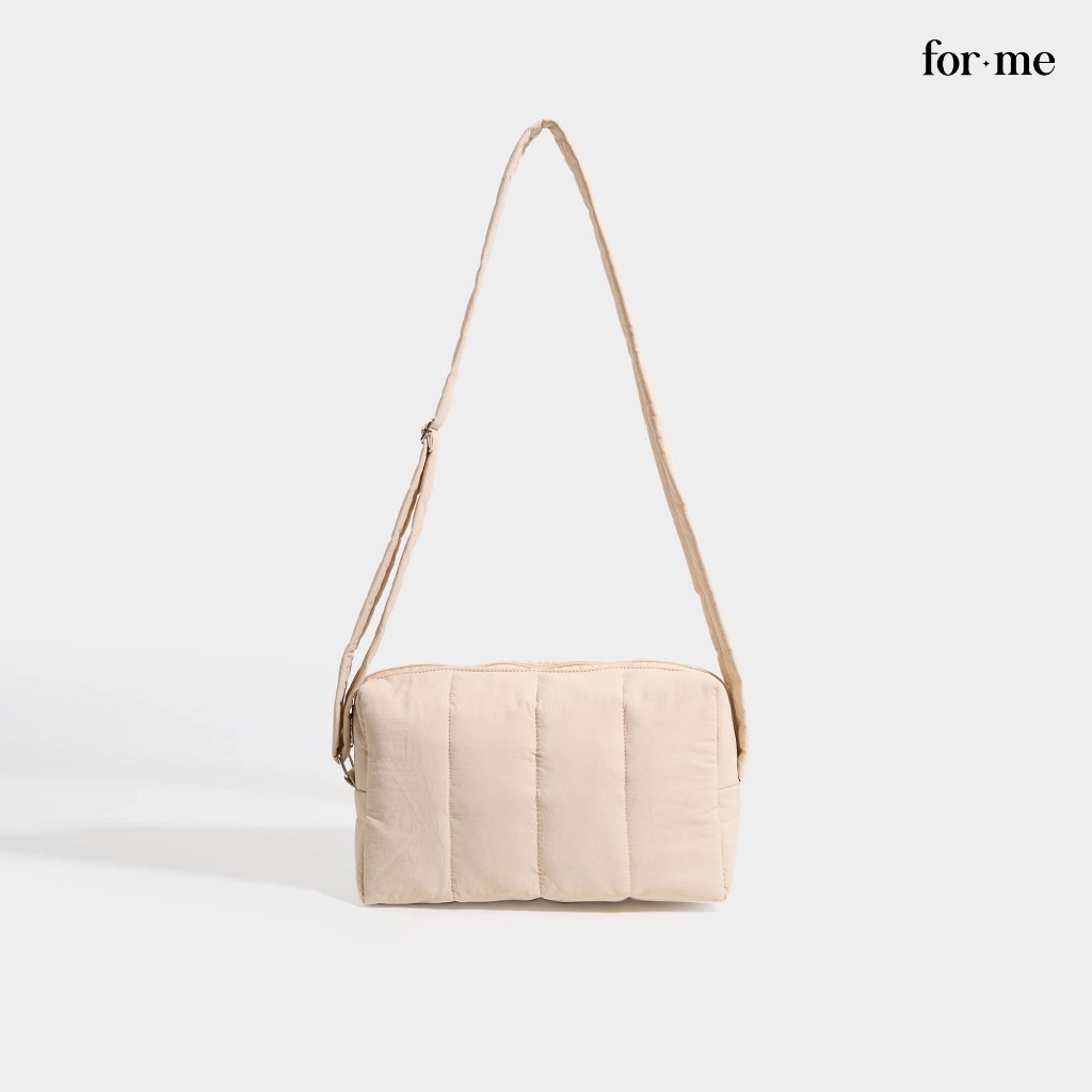 ForMe Nylon Sling Bag For Women (Cream) | Shopee Philippines