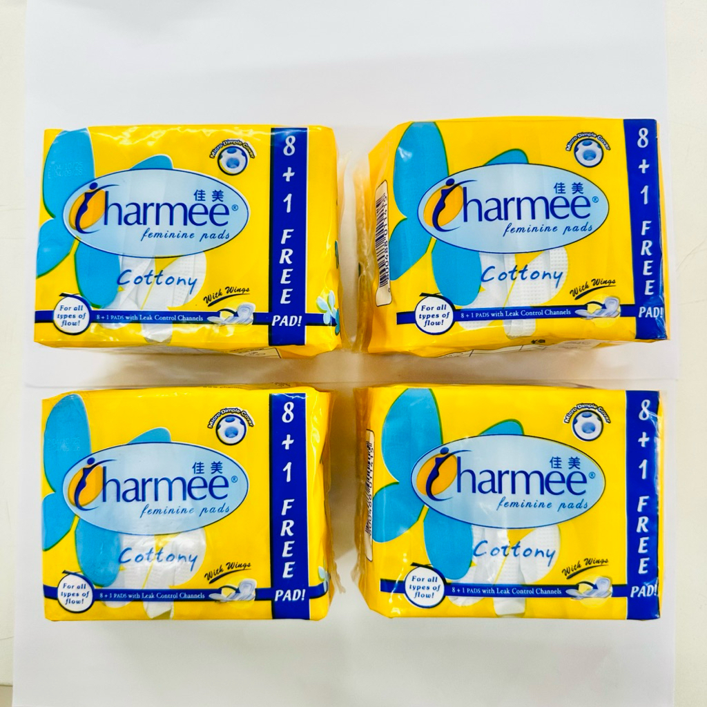 Charmee Feminine Pads with Wings 8+1 Free | Soft Cottony Cover for All ...