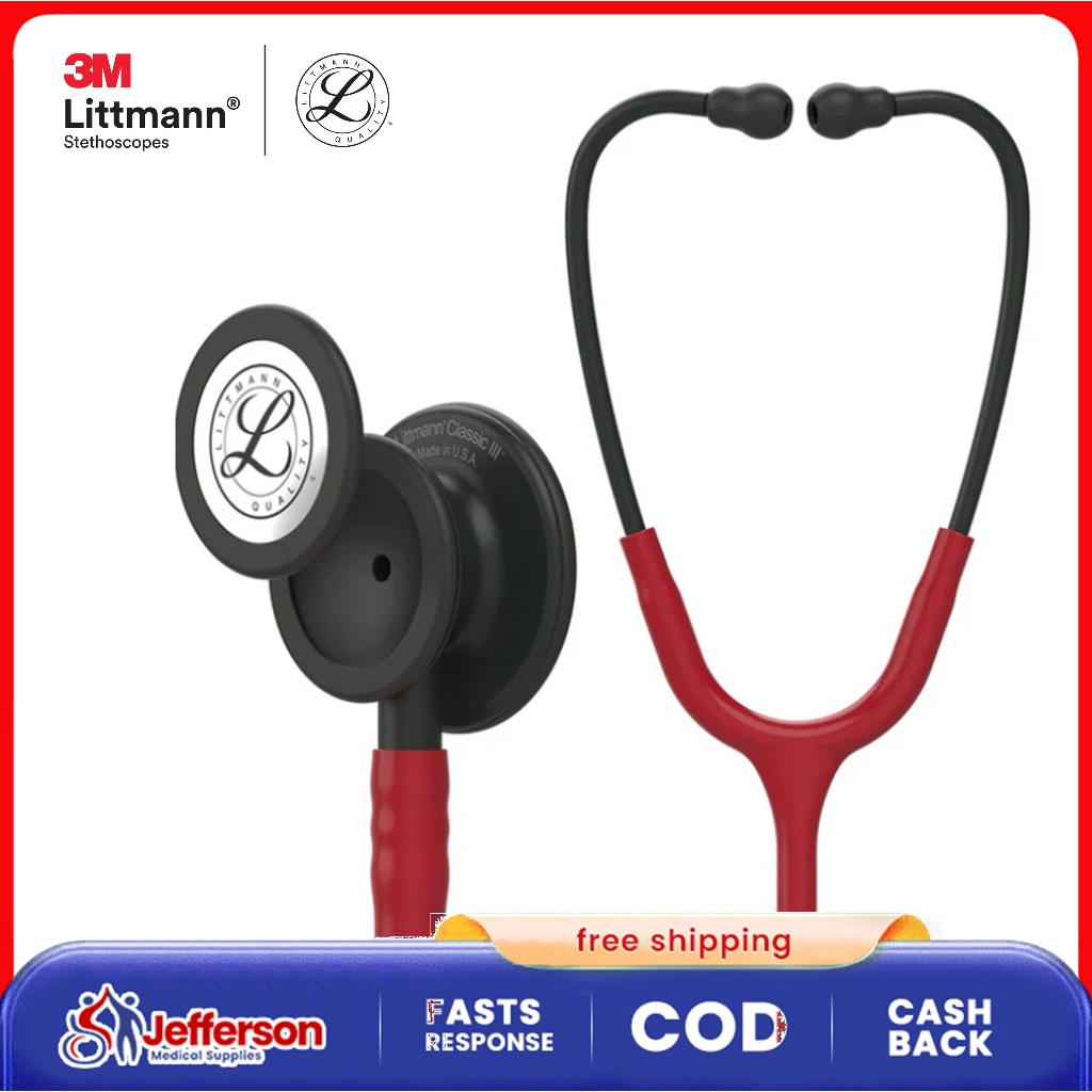 3M Littmann Classic III: Burgundy Black 5868 (AUTHENTIC LITTMANN ...