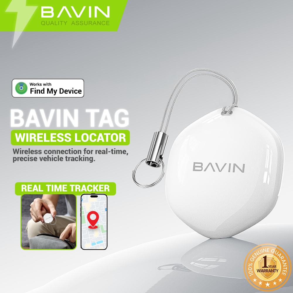 BAVIN TAG01 Smart Wireless Bluetooth Tracker Tag for iPh Users | Find My Locator Keys Pets ...