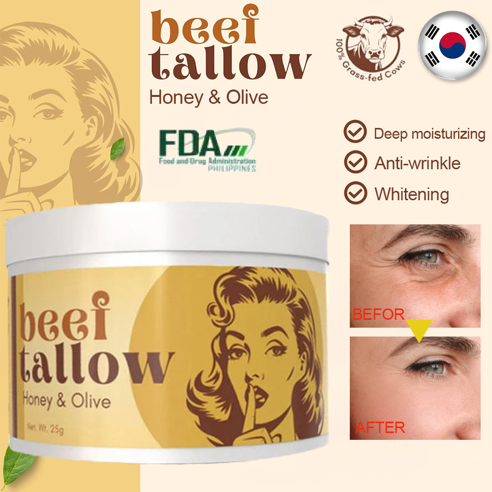 Original Beef tallow honey and olive Cream Facial Moisturizer Body ...