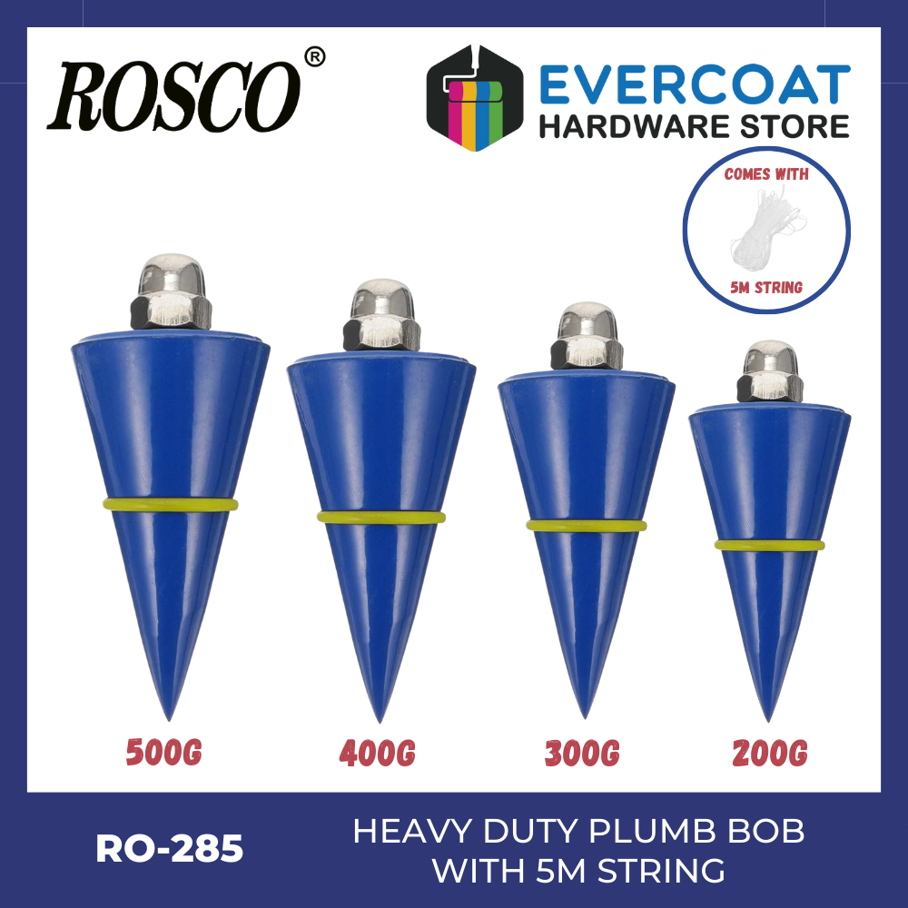 RO-285 Rosco Heavy Duty Plumb Bob with 5-meter String | Shopee Philippines