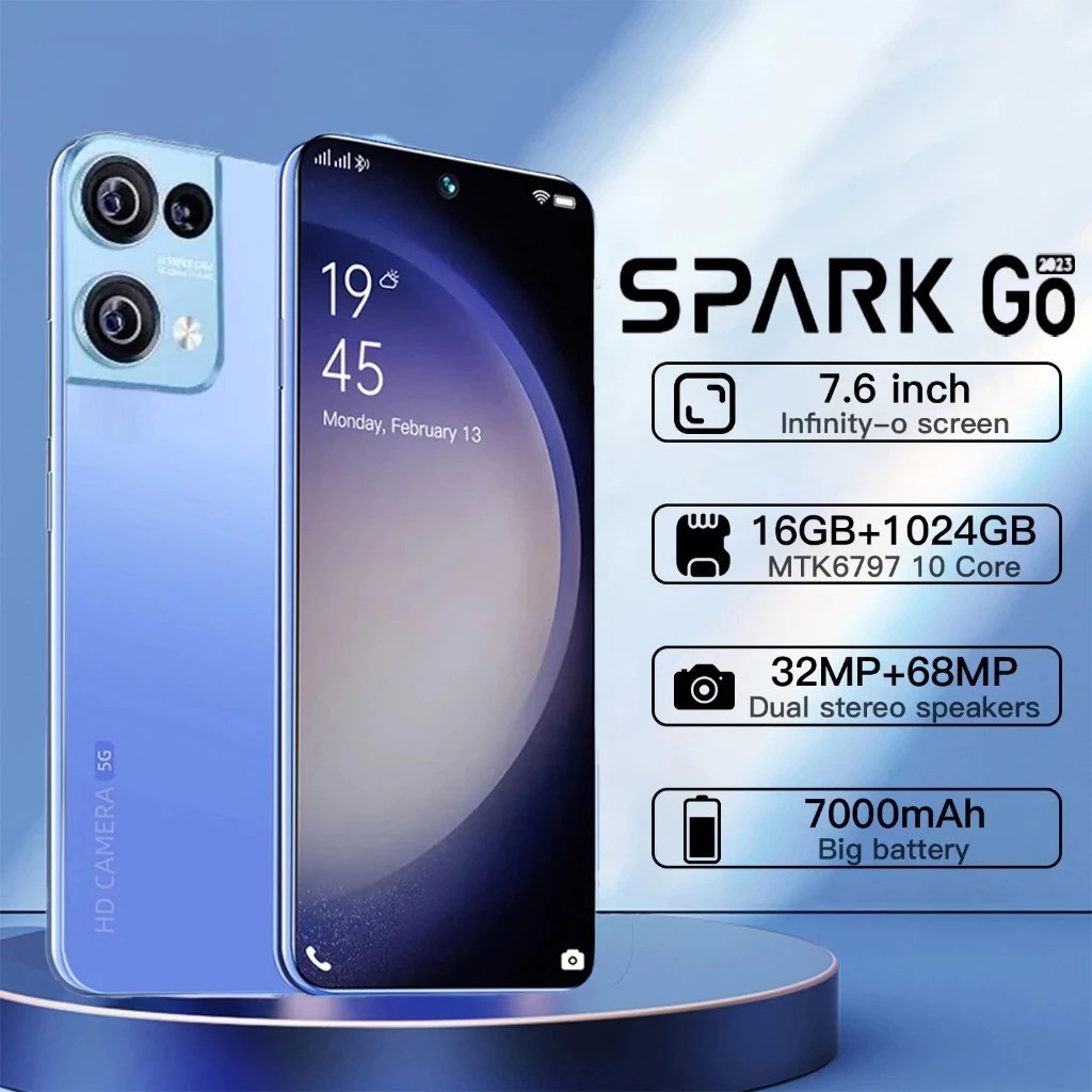 SPARK GO 2024 phone Original 8GB+256GB Cellphone 5G Smartphone 5000mAh ...