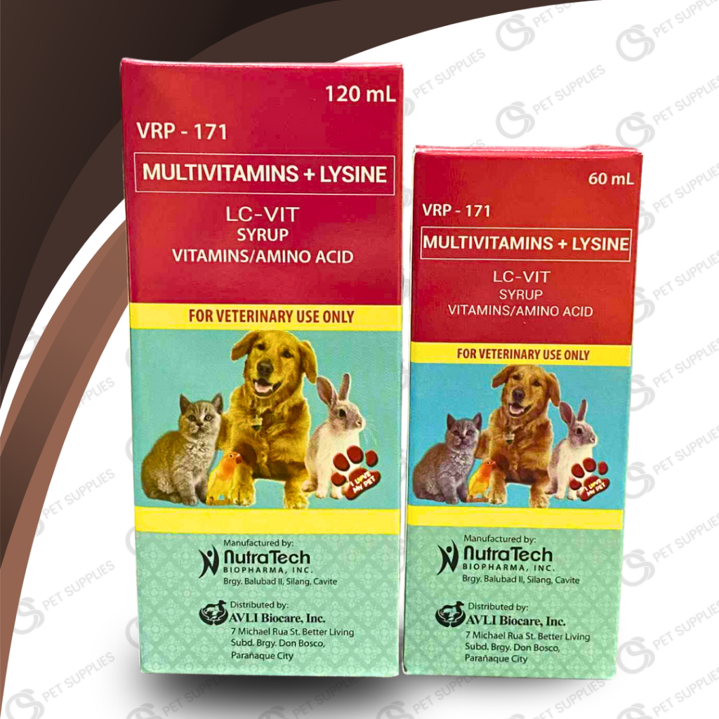 BOB- LC-VIT Syrup (Multivitamins + Lysine) – Vitamin A, D3, B-Complex ...