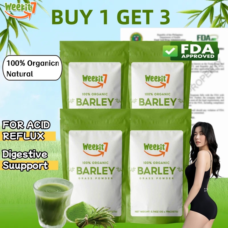 【BUY 1 GET 3】 Weekit7 100% organic barley grass healthy weight loss ...