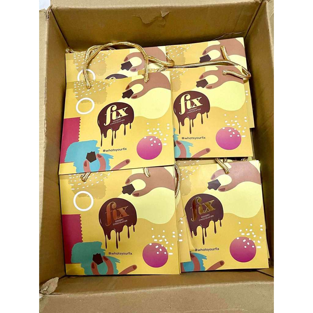 Fix Chocolate Paper bag - The Original Dubai Chocolate - Paper Bag ...